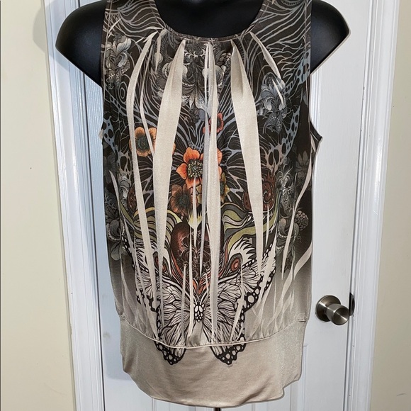 Moa Moa | Tops | Moa Moa Silky Polyester Monarch Butterfly Sl Top With ...
